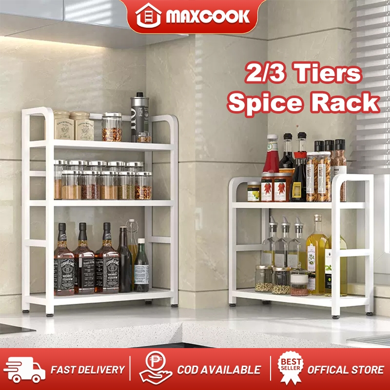 MAXCOOK 2/3 Tiers Spice Rack Kitchen Rack Organizer | Shopee Philippines