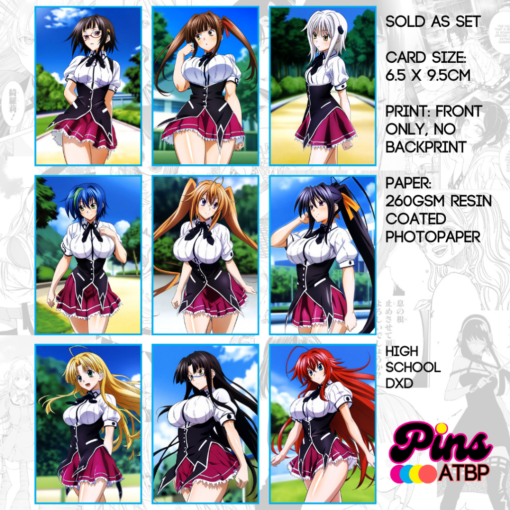 9PCS SET High School DxD Photocards - Pins ATBP | Shopee Philippines