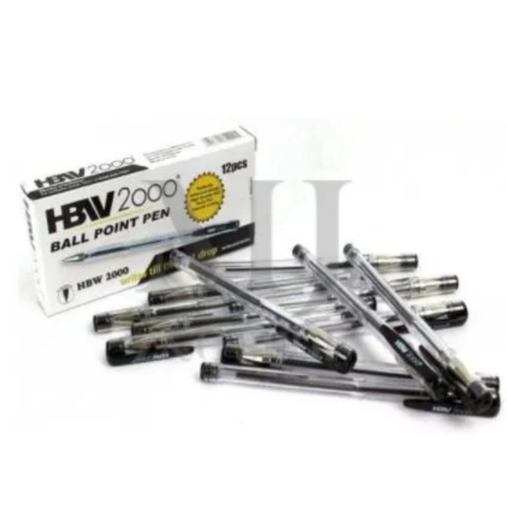 HBW 2000 ballpen（12pcs） school supplies / Ball point pen 12pcs black ...