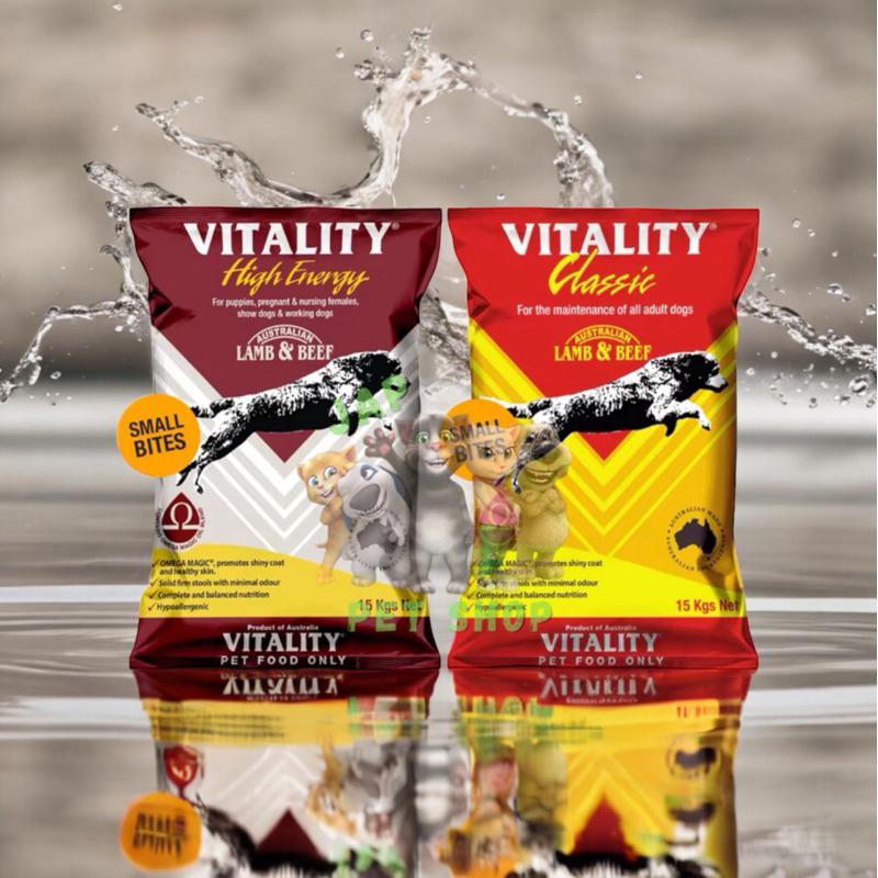 Vitality Dog Food for Puppy High Energy & Adult Classic 15kg | 1 Sack | Shopee Philippines