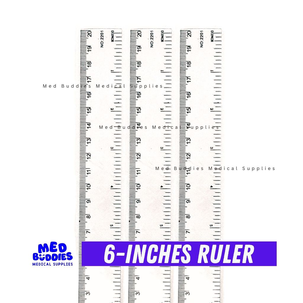 15 cm Clear Plastic Ruler | Standard 6 Inch Transparent Straight Rulers ...