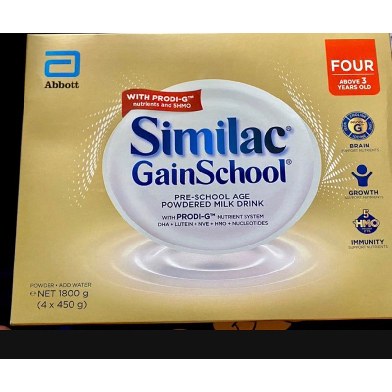 Similac Gain four 3 above 1.8kg/400g/2.4kg | Shopee Philippines