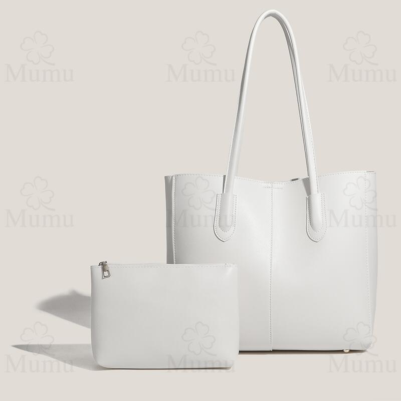 【High-End Mumu】Quality Leather 2in1 Women Tote Bag Office Shoulder ...