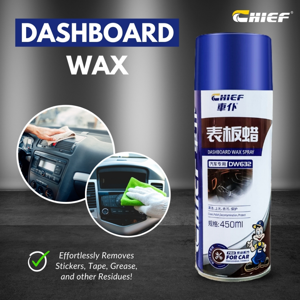 Chief All Purpose Surface Wax Dashboard Wax Spray Anti Fading Car ...