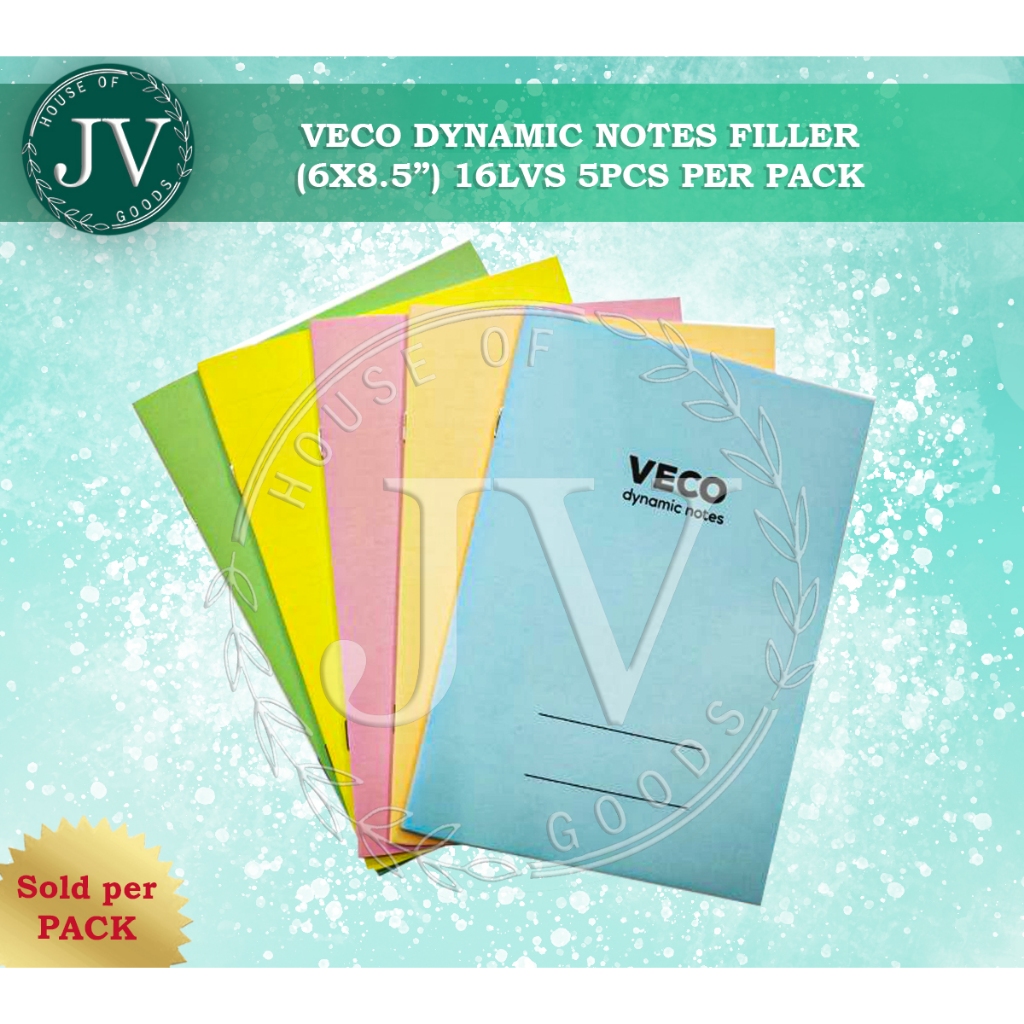 5pcs Veco Filler Notebook for Dynamic Notes 6x8.5" | Shopee Philippines