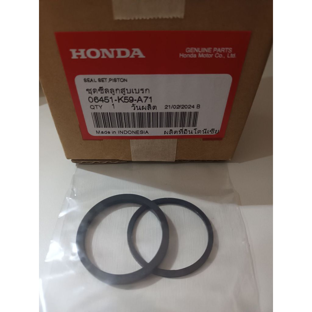 HONDA CLICK BEAT GENIO XRM WAVE RS150 AIRBLADE ZOOMER SINGLE PISTON CALIPER SEAL SET 06451-K59 ...
