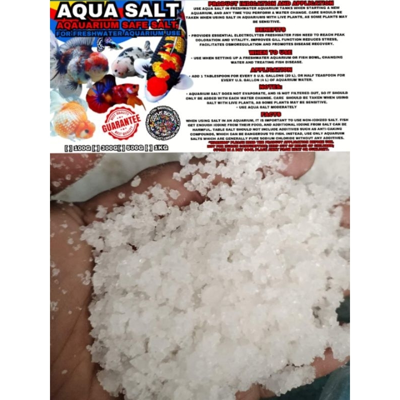 AQUARIUM SALT, AQUA SALT, POND SALT, SALT FOR AQUARIUM AND POND USE ...