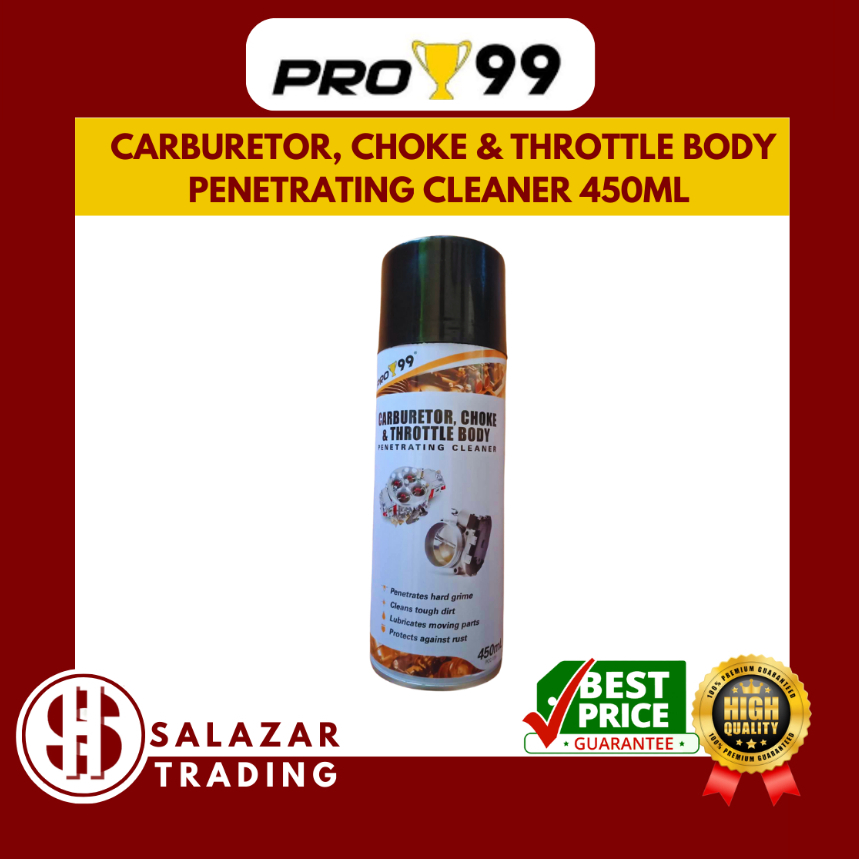 PRO99 CARBURETOR, CHOKE & THROTTLE BODY PENETRATING CLEANER 450ML ...
