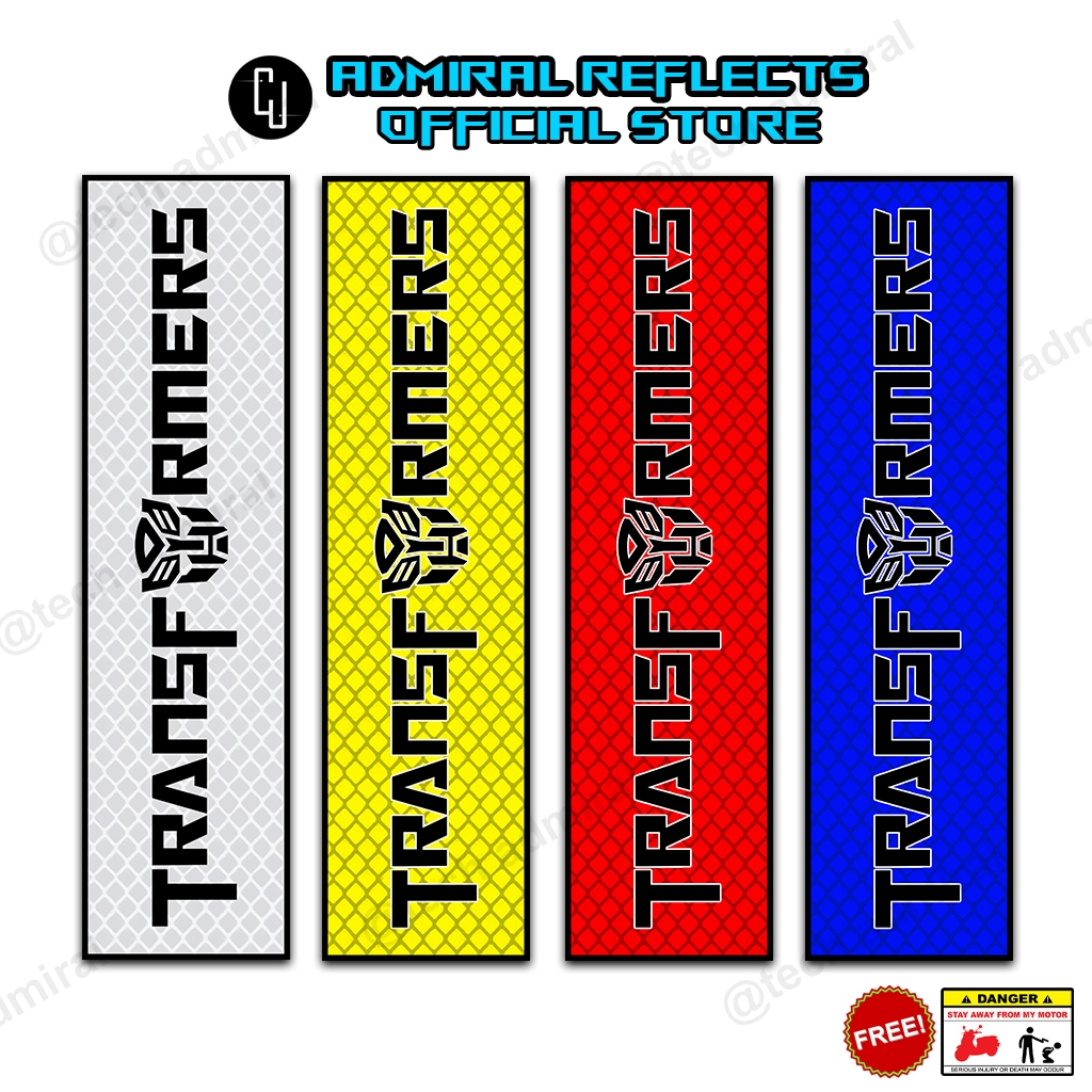 Alloy Top Box Sticker Waterproof Transformers 2 (REFLECTORIZED ...
