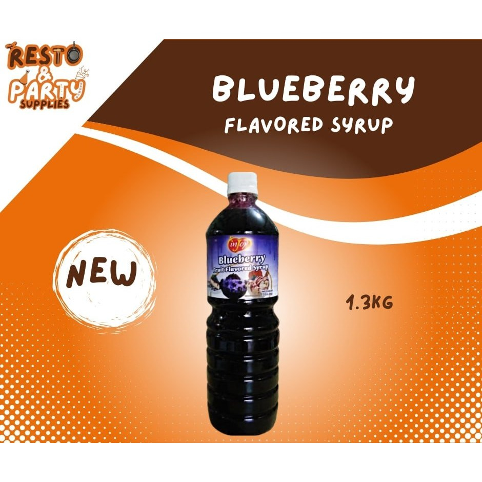 Injoy- Blueberry Fruit Flavored Syrup 1.3kg | Shopee Philippines