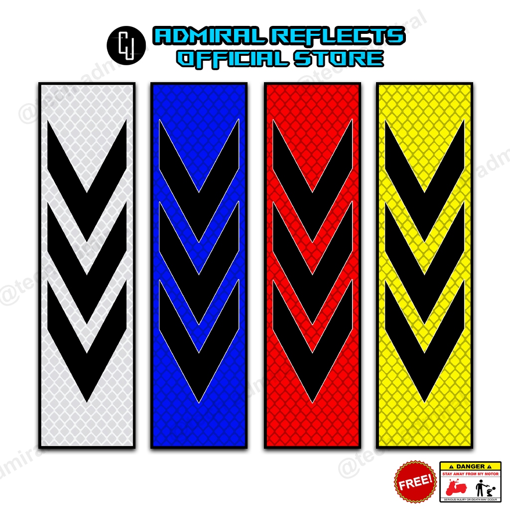 Alloy Top Box Sticker Waterproof Arrow (REFLECTORIZED) | Shopee Philippines