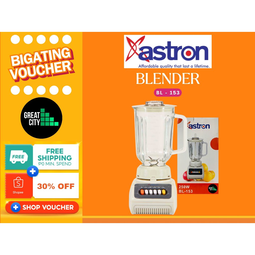 Astron Blender 1.5 Liter Capacity BL153 | Shopee Philippines