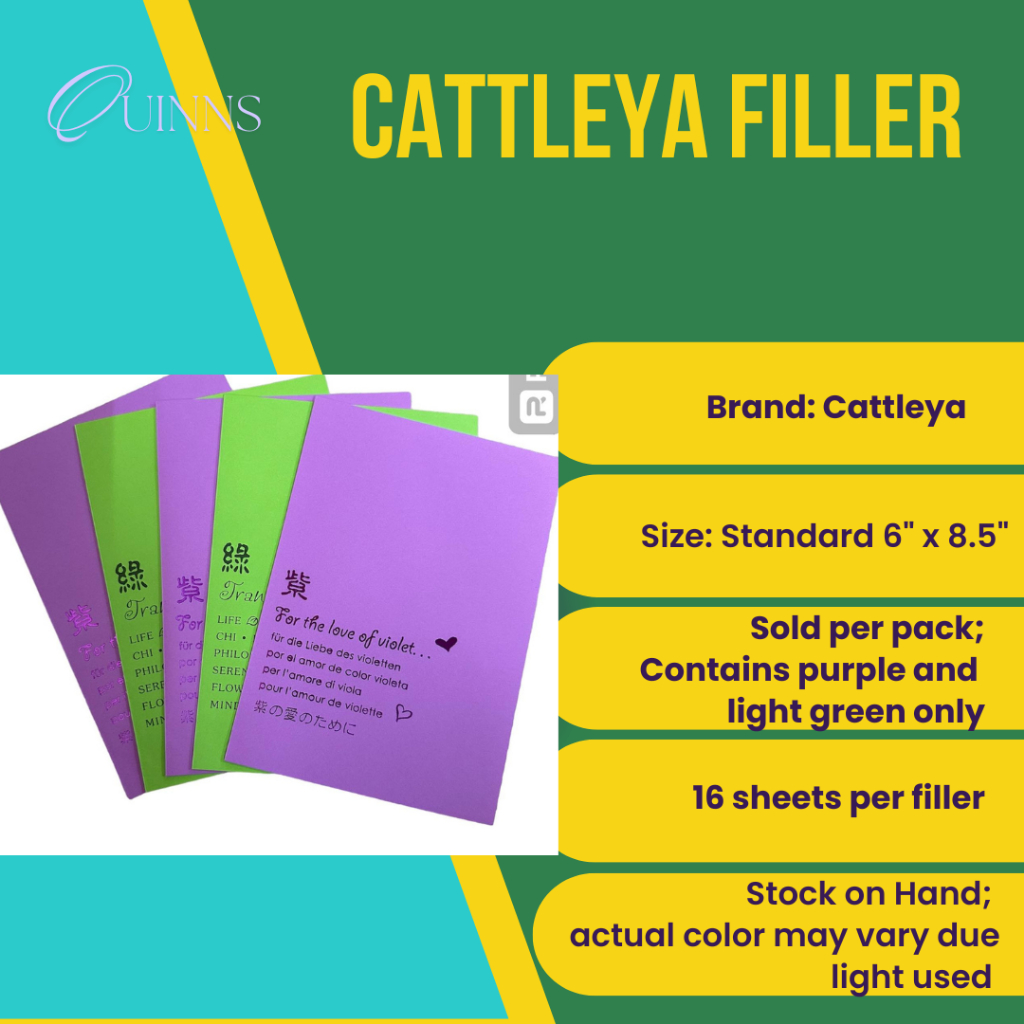 Cattleya Notebook Filler 5/pack | Shopee Philippines