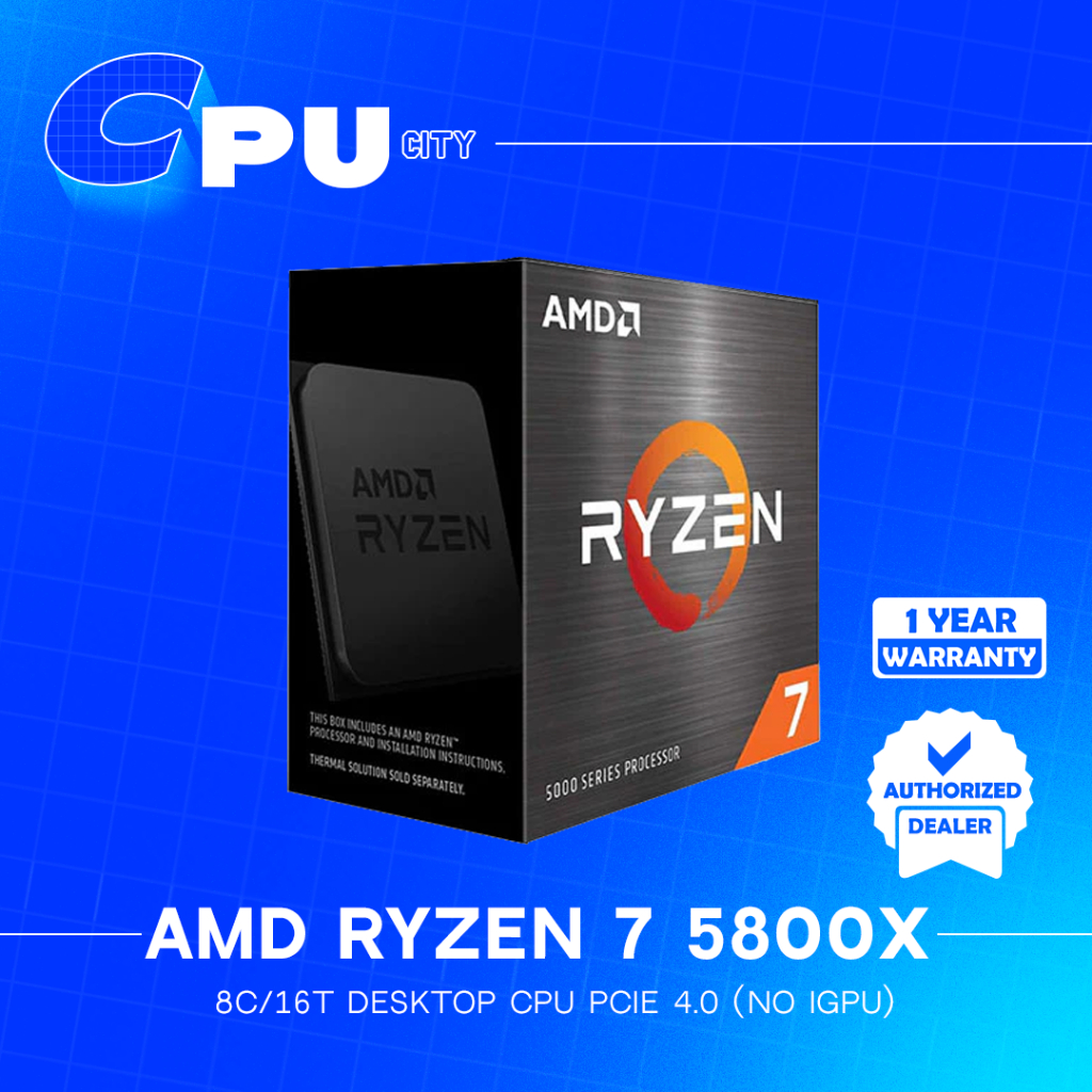 AMD Ryzen 7 5800X 8 Core / 16 Thread AM4 CPU w/o Intergrated Graphics ...