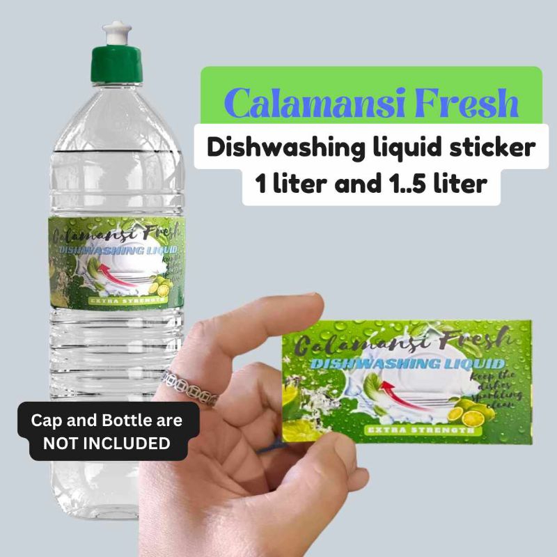 Aremz 36 Pcs Generic Sticker Label For Dishwashing Liquid Bottlle (1L ...