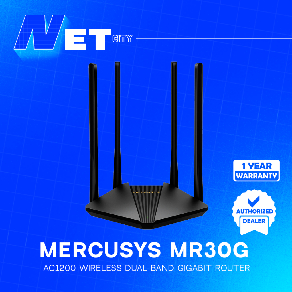Mercusys MR30G AC1200 Wireless Dual Band Gigabit Router | Shopee ...