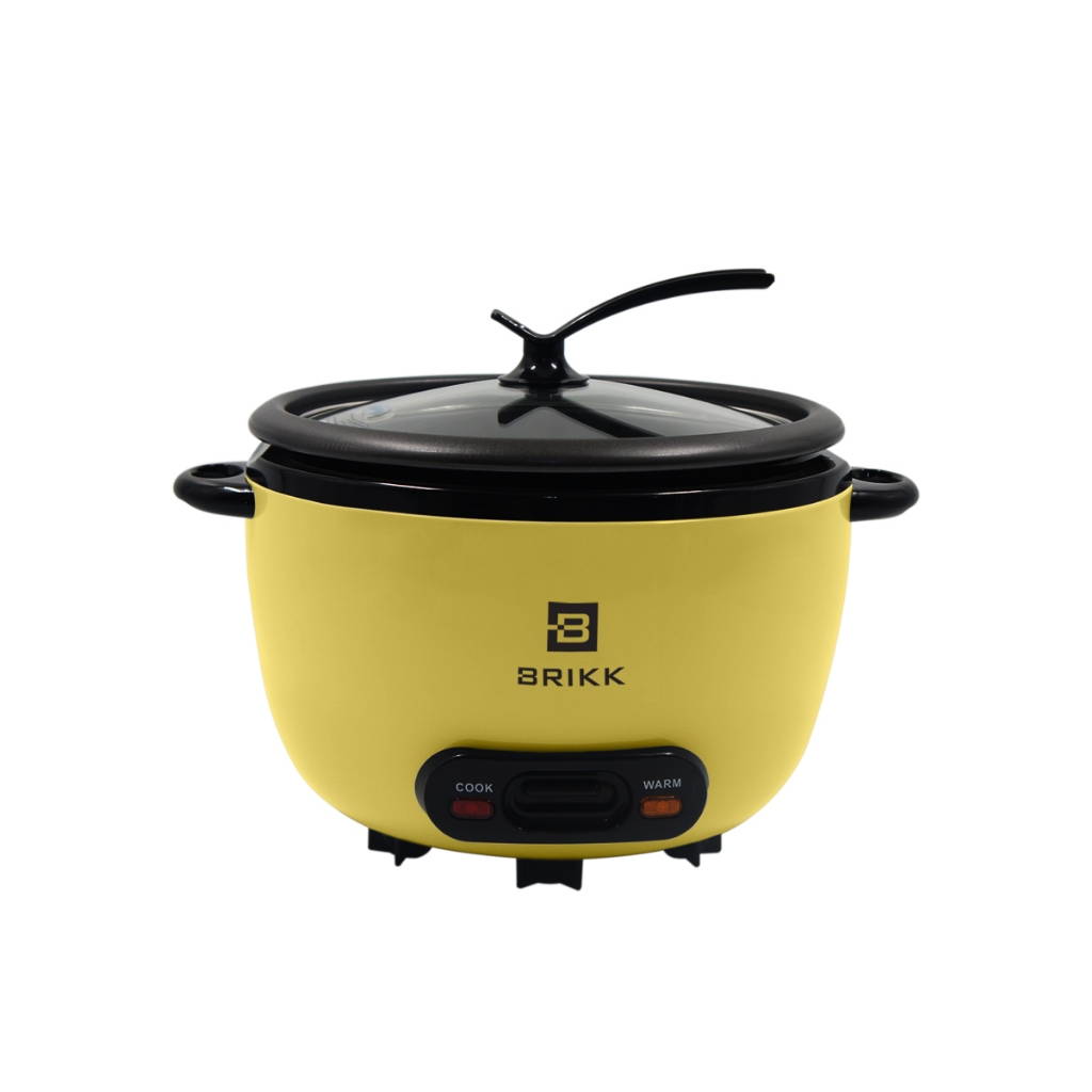 BRIKK 5 Cups Apple Design Rice Cooker - Yellow | Shopee Philippines