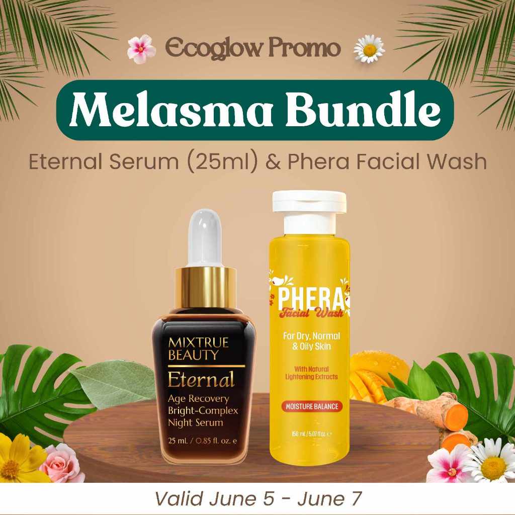 Ecoglow Melasma Bundle (Eternal Serum + Phera Facial Wash) | Shopee Philippines