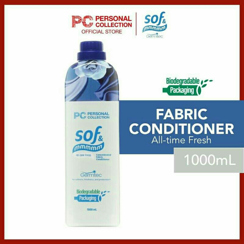 Sof Fabcon Blue Fresh Scent Personal Collection Fabric conditioner long ...