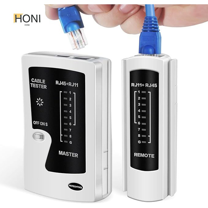 HONI Network Cable Tester RJ45 RJ11 LAN Ethernet RJ45 Cable Tester ...