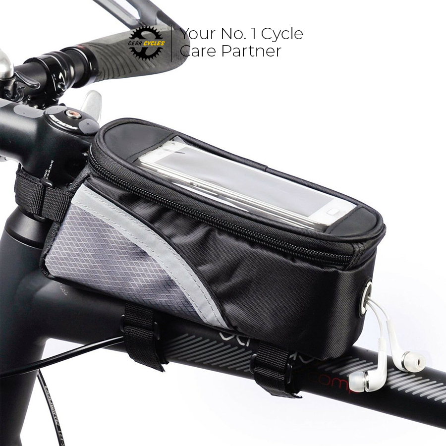 Bike Front Frame Bag Toptube Phone Bag Mountain Road Bike Storage Bag ...