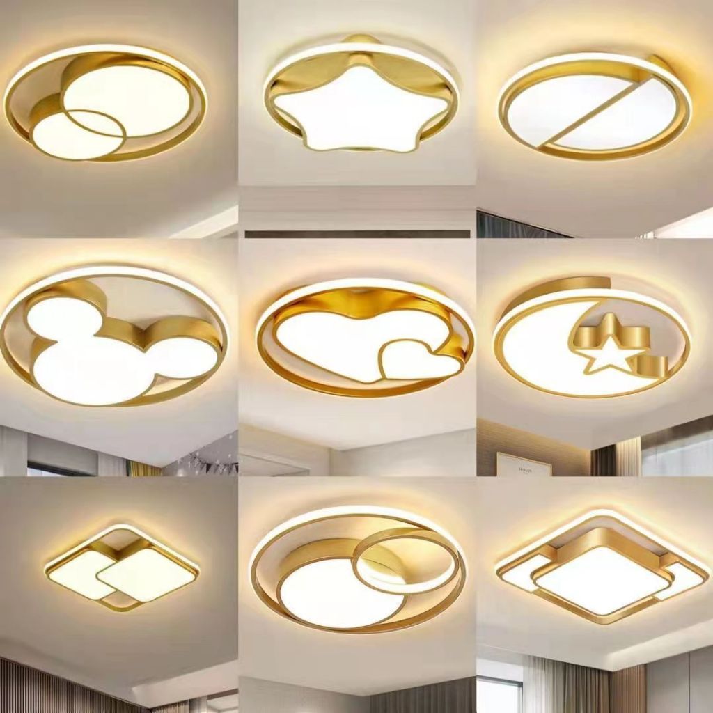 Bedroom ceiling light, three color ceiling light, Nordic corridor light ...