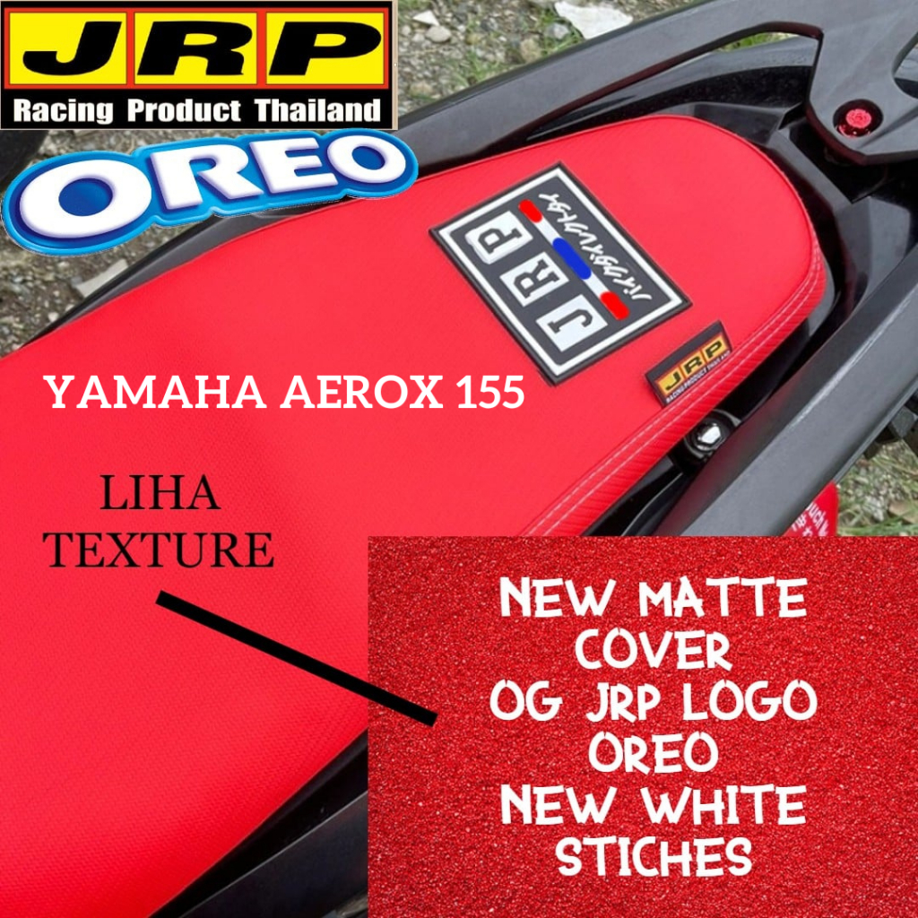 YAMAHA AEROX 155 LIHA TEXTEURE OREO JRP RED SEAT COVER HIGH QUALITY ...