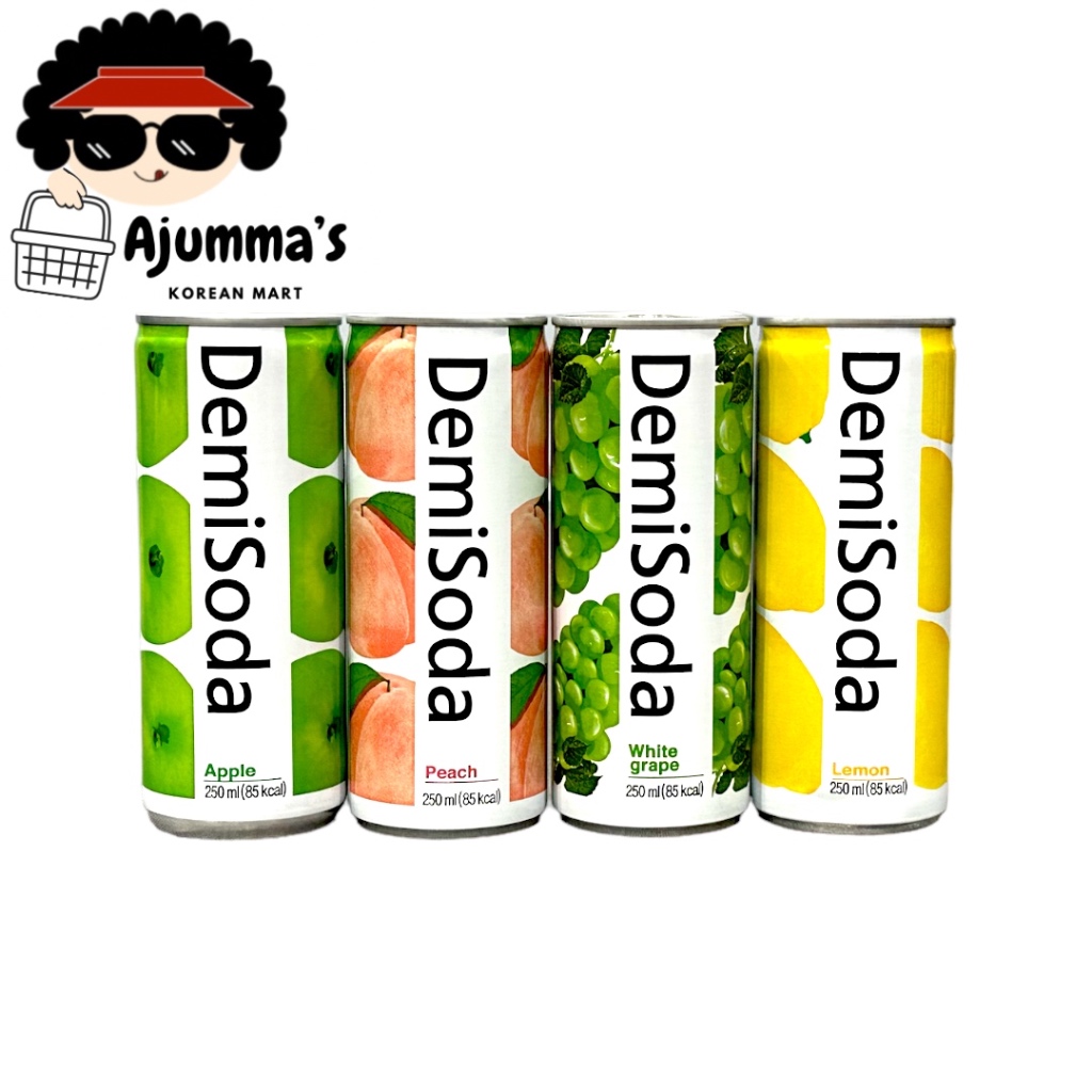 Lotte Demi Soda - 250ml - Apple, Peach, Grape, Lemon | Shopee Philippines