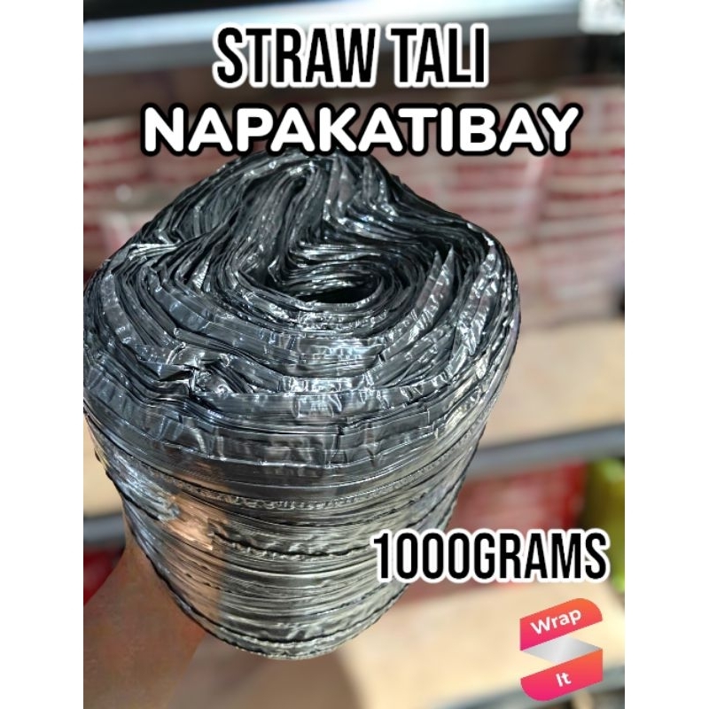 Panali straw plastic black hard twine rope 400grams half kl & 1 kilo ...