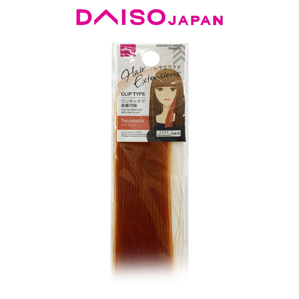 Daiso Clip-On Hair Extension (Terracotta) | Shopee Philippines