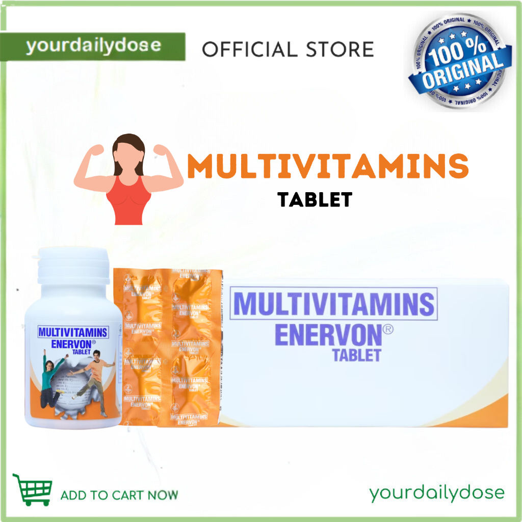 Enervon Multivitamins Tablets | Shopee Philippines