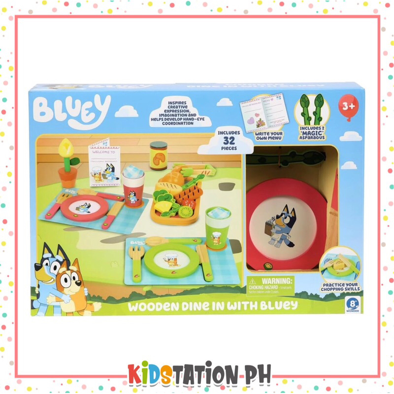 Bluey Wooden Dine In with Bluey Set | Shopee Philippines