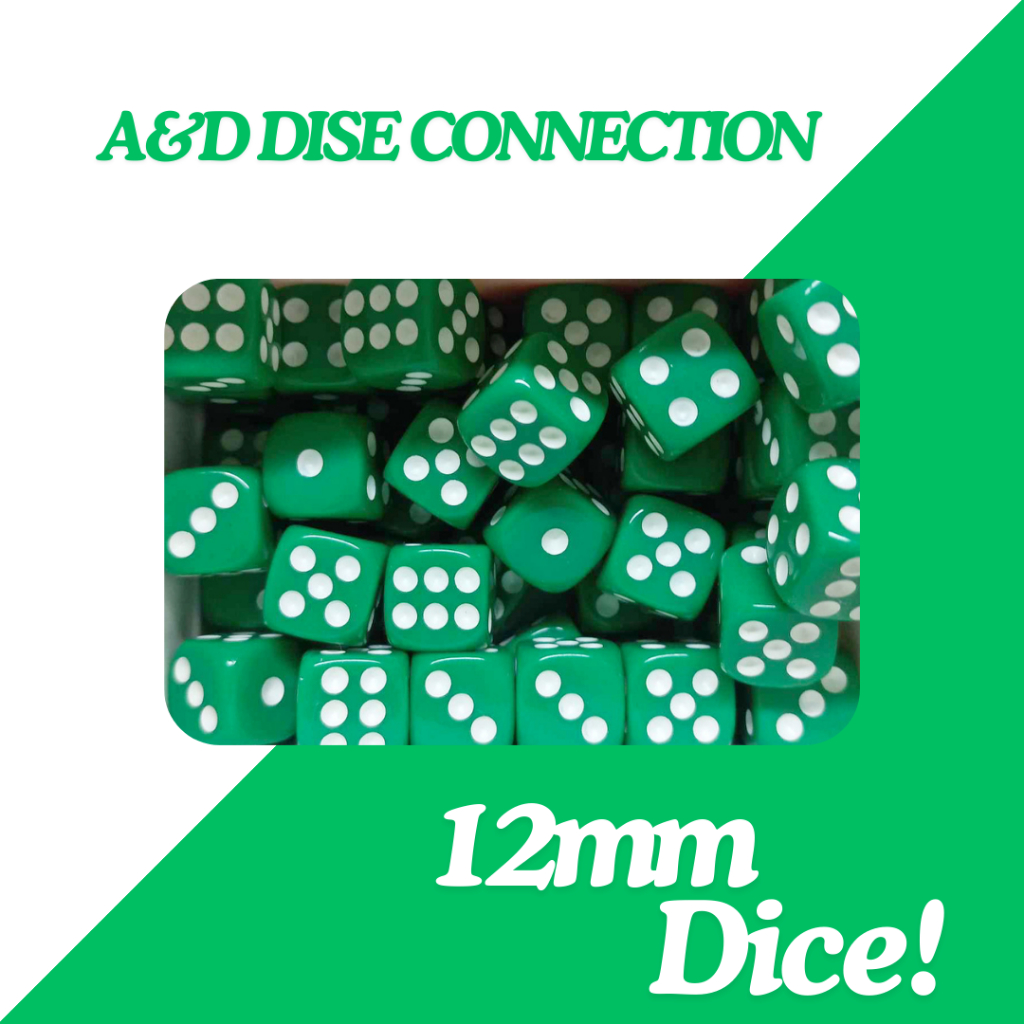 1pc. Mini Basic Dice Green 12mm (sold per piece) | Shopee Philippines