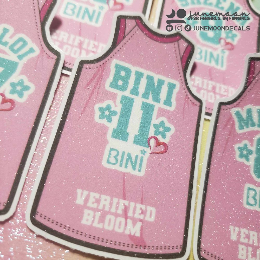 BINI Jersey inspired waterproof sticker | Shopee Philippines