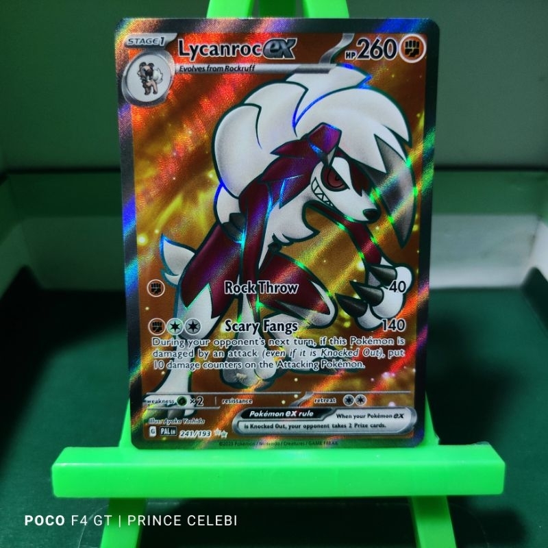 Pokemon TCG - Lycanroc ex Full Art | Shopee Philippines