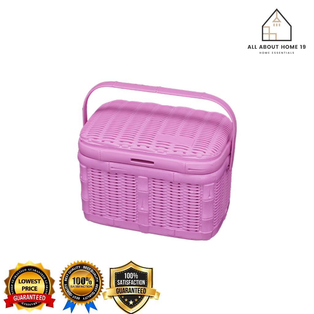 9816 - "RANDOM COLOR" Cute Mini Rattan Basket Organizer/ Mini Rattan ...