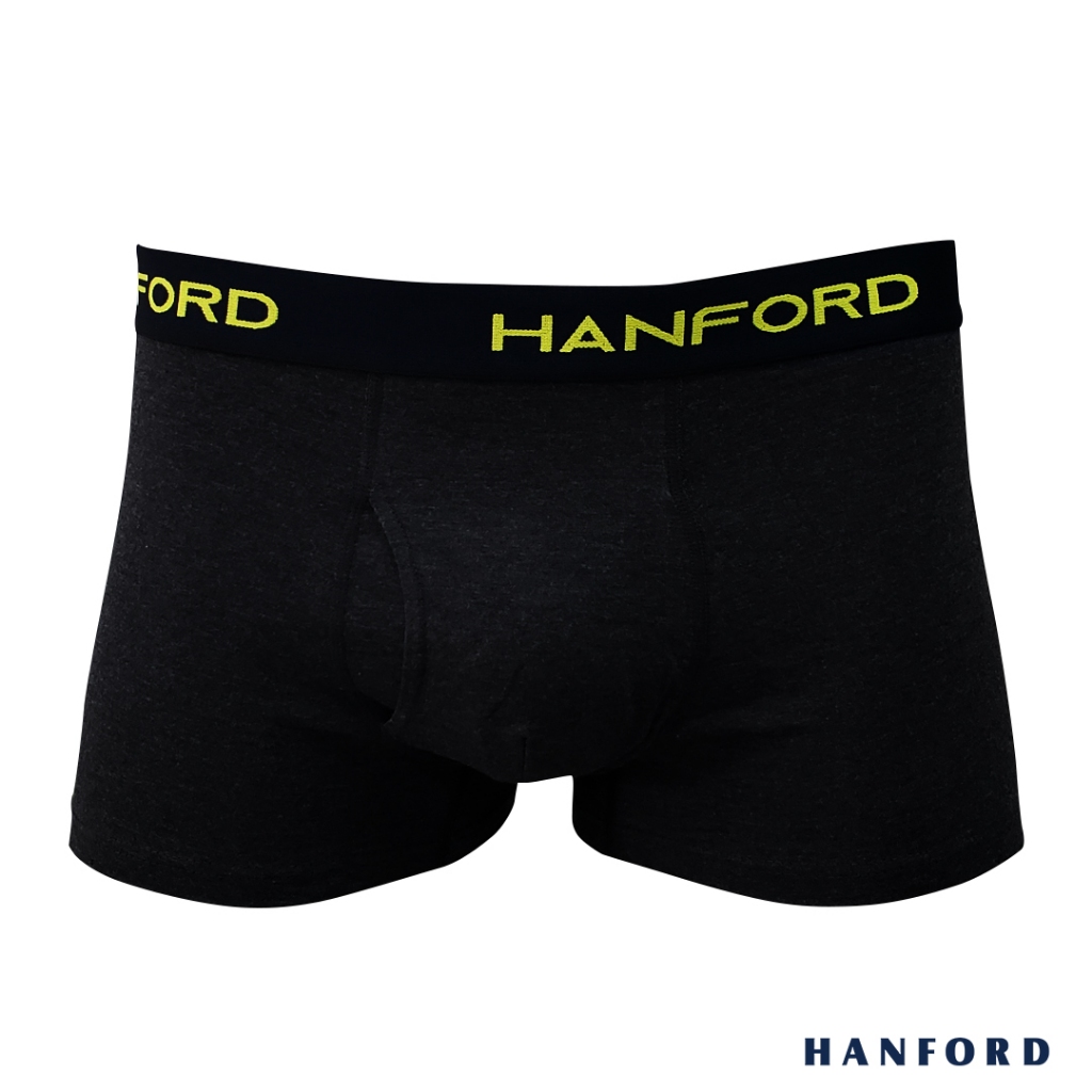 Hanford Men Cotton w/ Spandex Boxer Briefs with Fly Opening Brees ...
