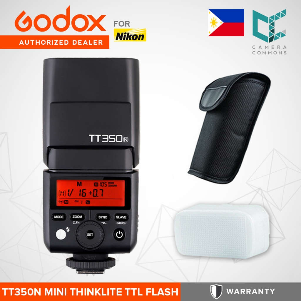 Godox TT350N Mini Thinklite TTL Flash for Nikon Cameras TT350 | Shopee ...