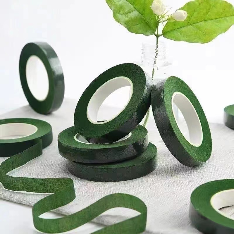 Floral green paper tape handmade dly material rose bouquet rod wire ...