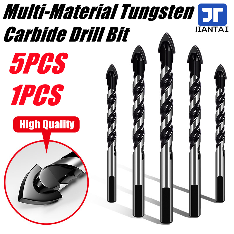 Multi-Material Tungsten Carbide Drill Bit Set 3-8MM For Porcelain ...