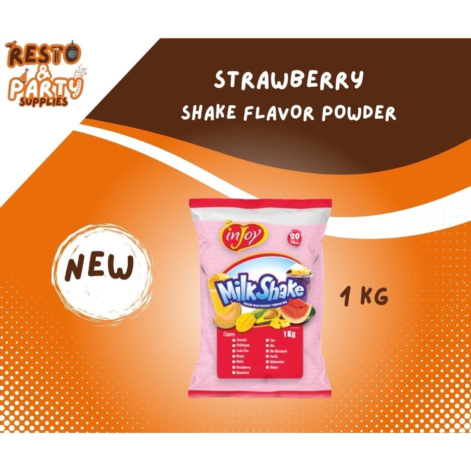 inJoy Strawberry Milkshake 1kg | Shopee Philippines