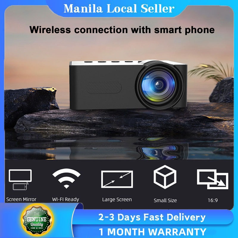 YT100 mini projector for phone with bluetooth movie led android Smart ...