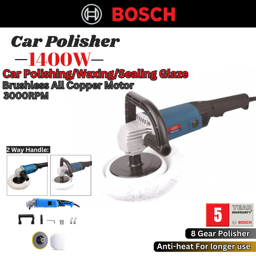 7' Buffing Machine Polisher 1400W Heavy Duty Electric Car Polisher ...