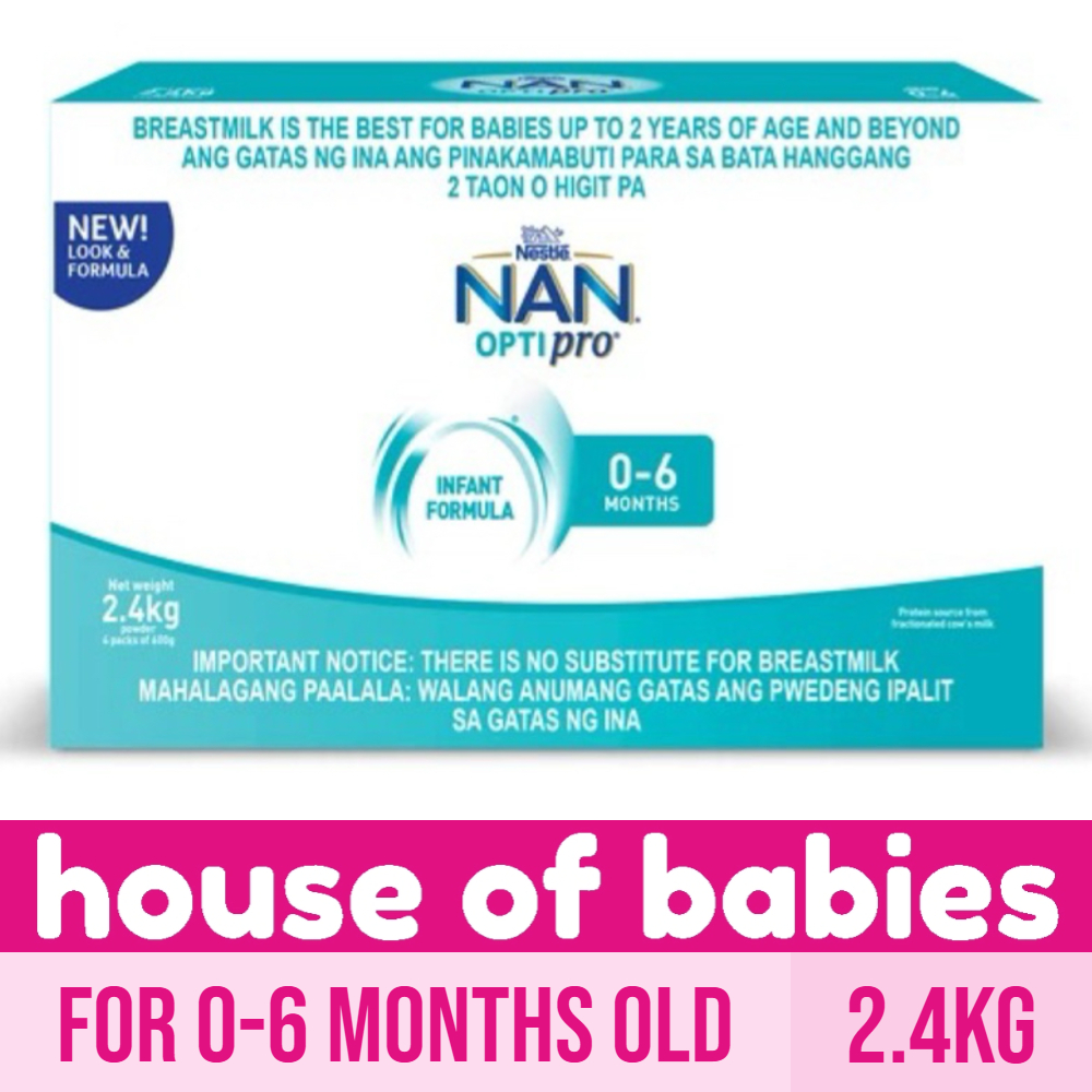 NAN OptiPro One 2.4kg for 0-6 Months Old Infant Formula | Shopee ...