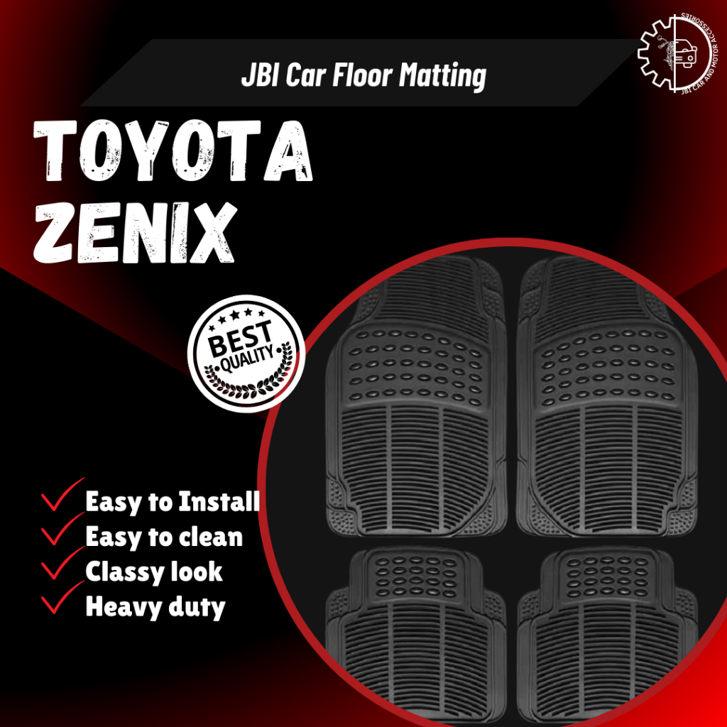 Toyota Zenix Rubberized Floor Matting Heavy Duty | Shopee Philippines