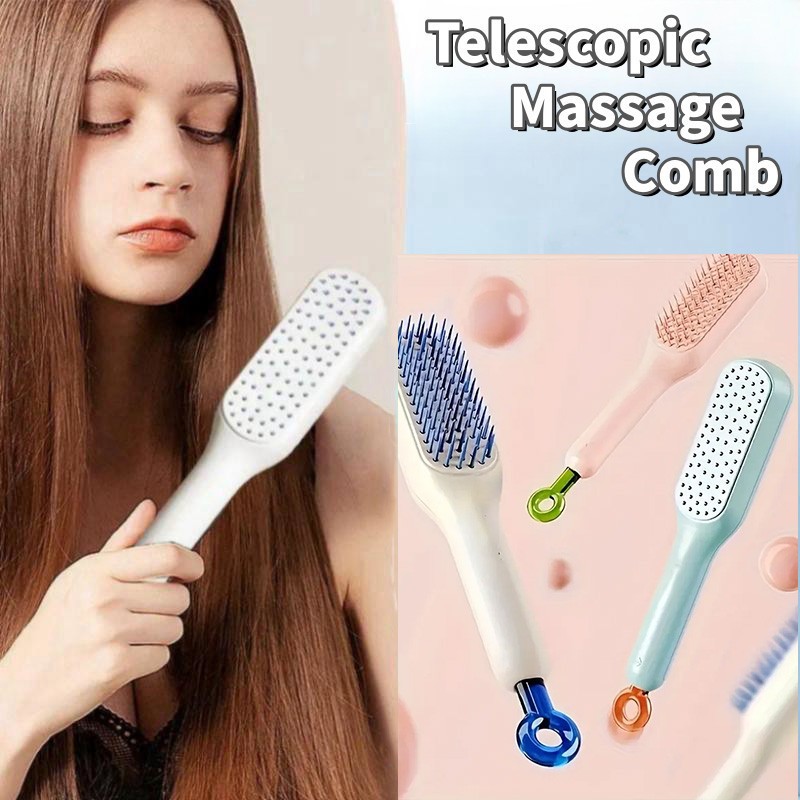 NECK Telescopic Massage Comb Magic Retractable Comb for Women's Long ...