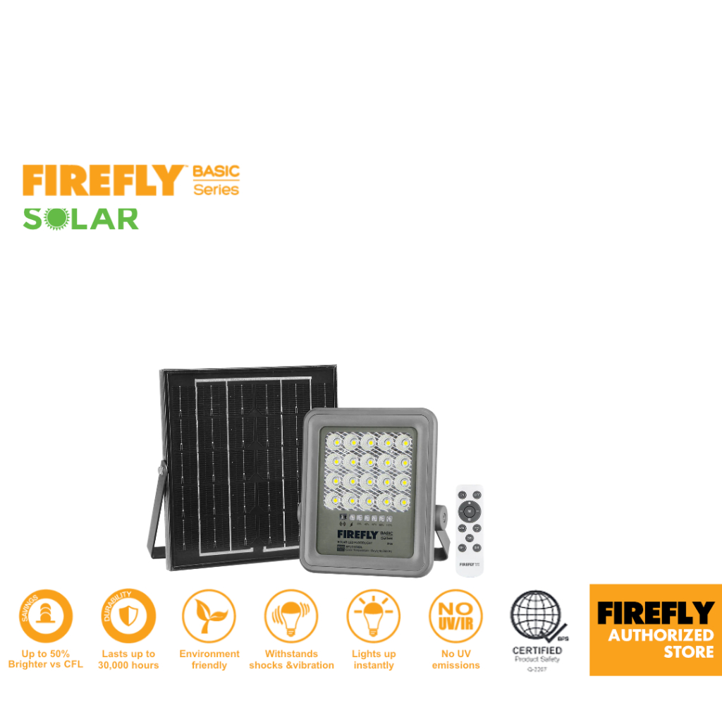 Firefly Solar LED Floodlight IP65 | Shopee Philippines