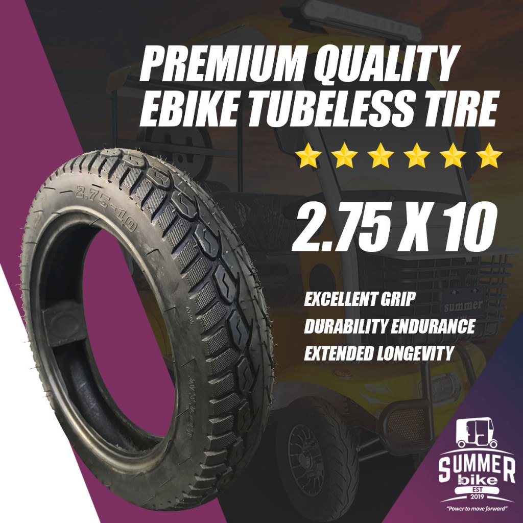 Summer Ebike High Quality Tubeless Tire 2.75 x10 | Shopee Philippines