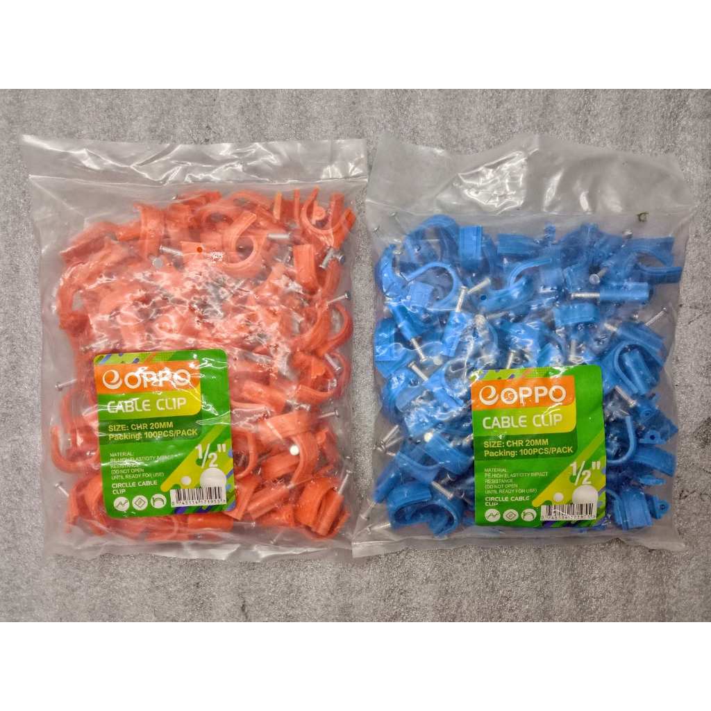 PVC ORANGE CLAMP 1/2 3/4 OPPO FOR ELECTRICAL PIPES PREMIUM QUALITY NOT ...