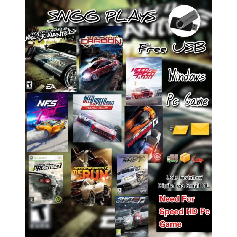 Need For Speed NFS Games ( Most Wanted, Payback, Heat ) / Game ...